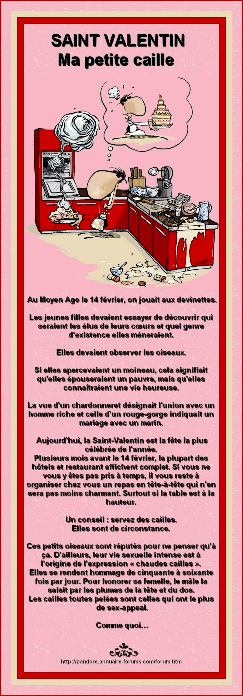 MOYEN-AGE LE JEU DE DEVINETTES - LA ST VALENTIN ET LES CAILLES