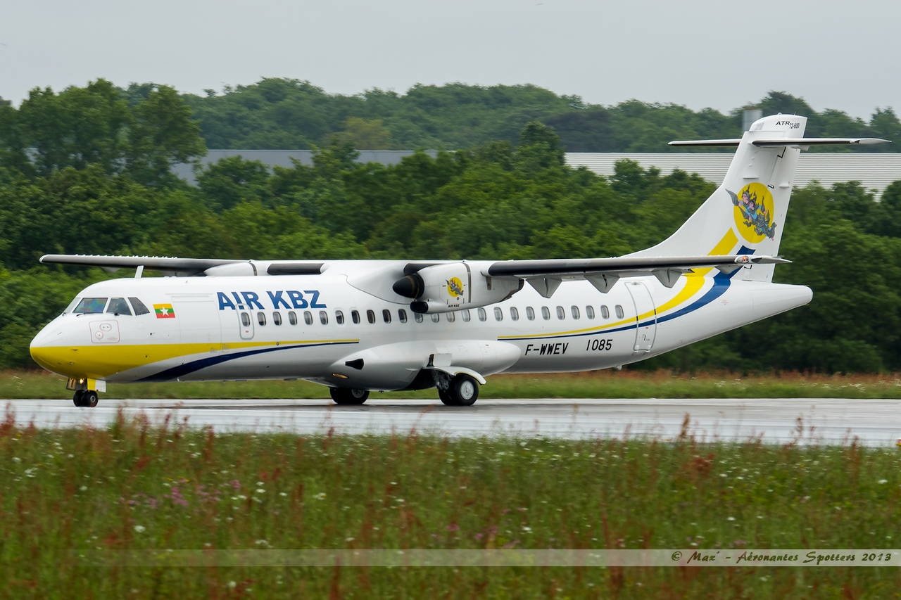 [20/05/2013] ATR72-600 (F-WWEV/msn1085) ATR Industries / Air KBZ