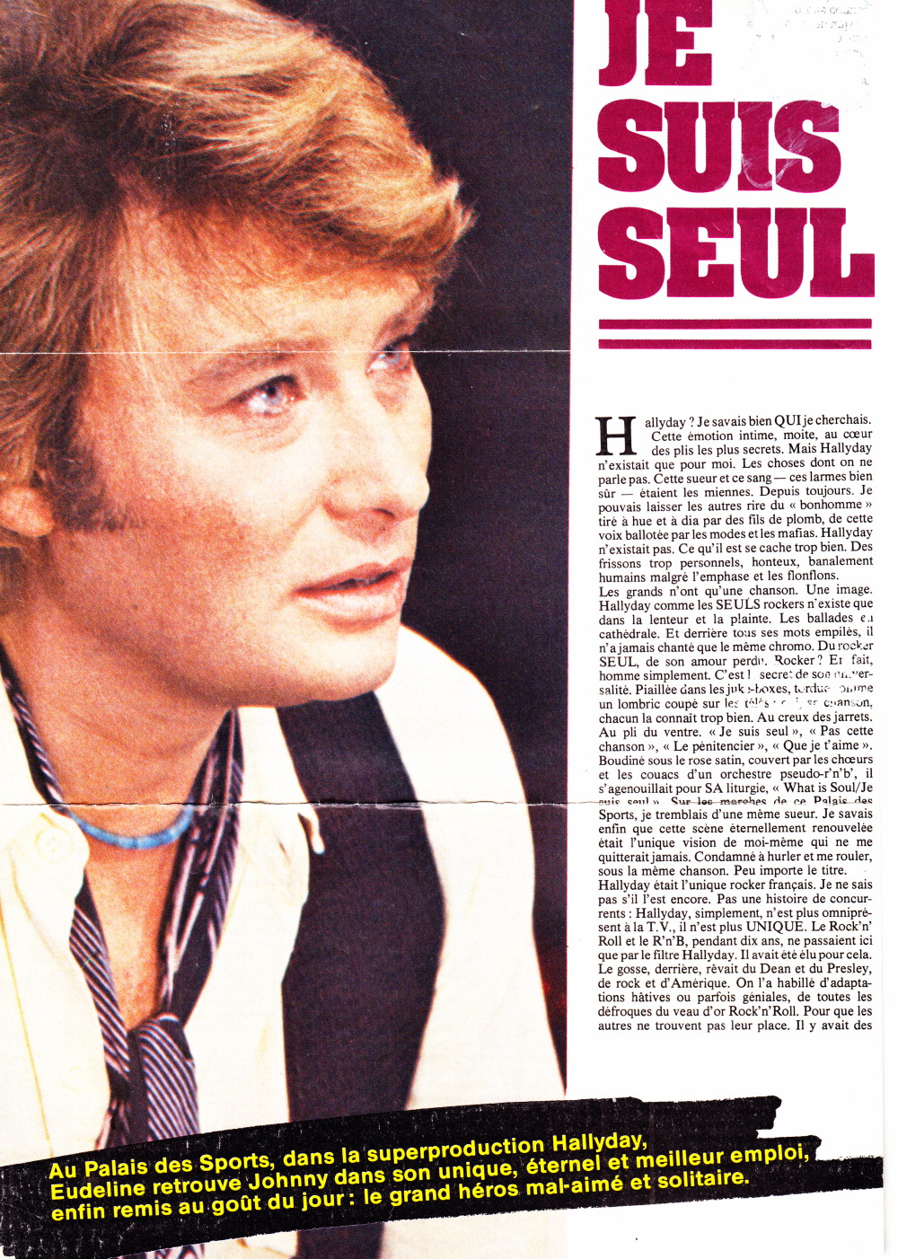 Le show Mad Max de JOHNNY HALLYDAY au Palais des Sports 1982 vu par ...