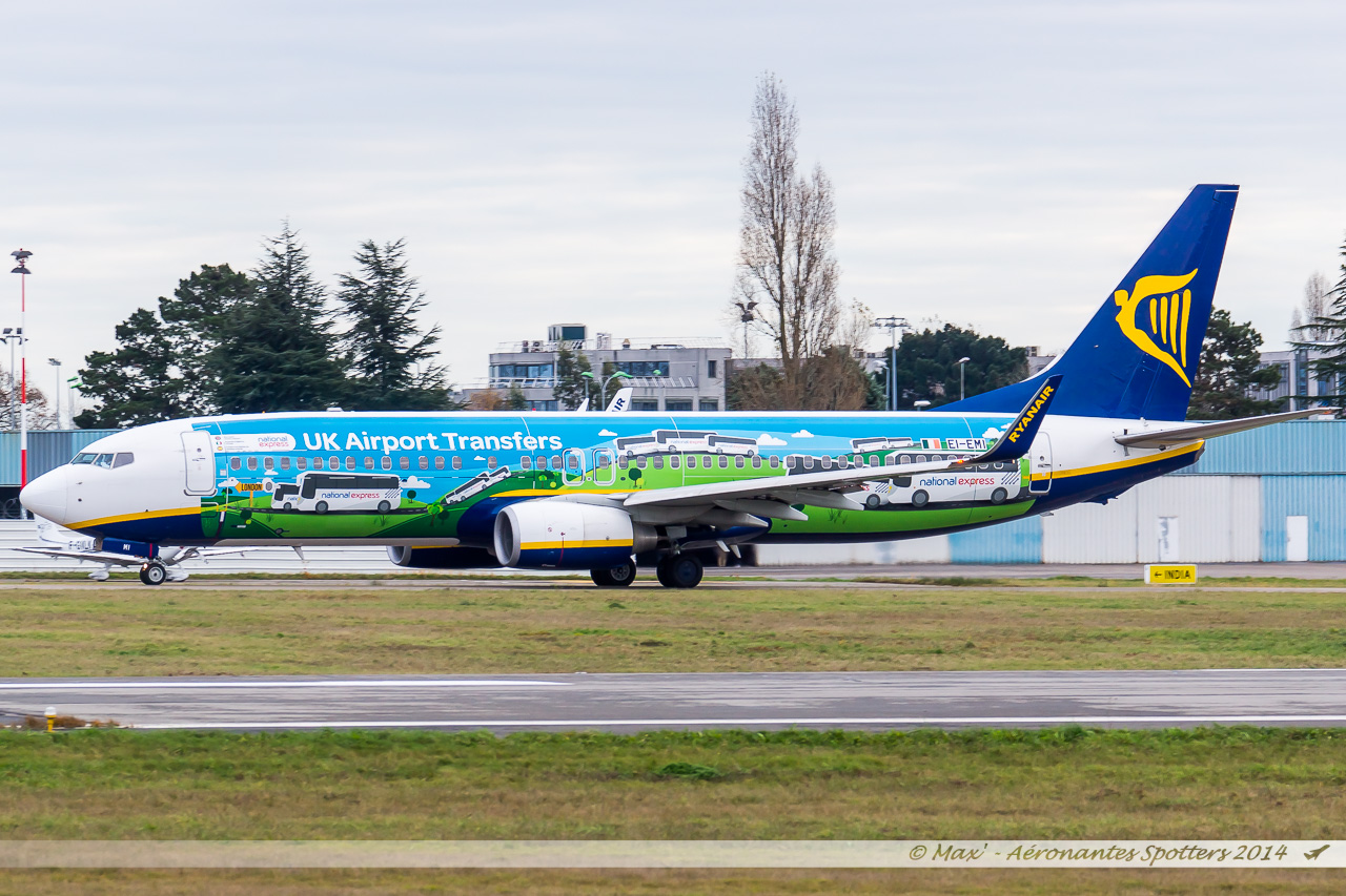 [20/12/2014] 737-800 (EI-EMI) Ryanair livrée National Express