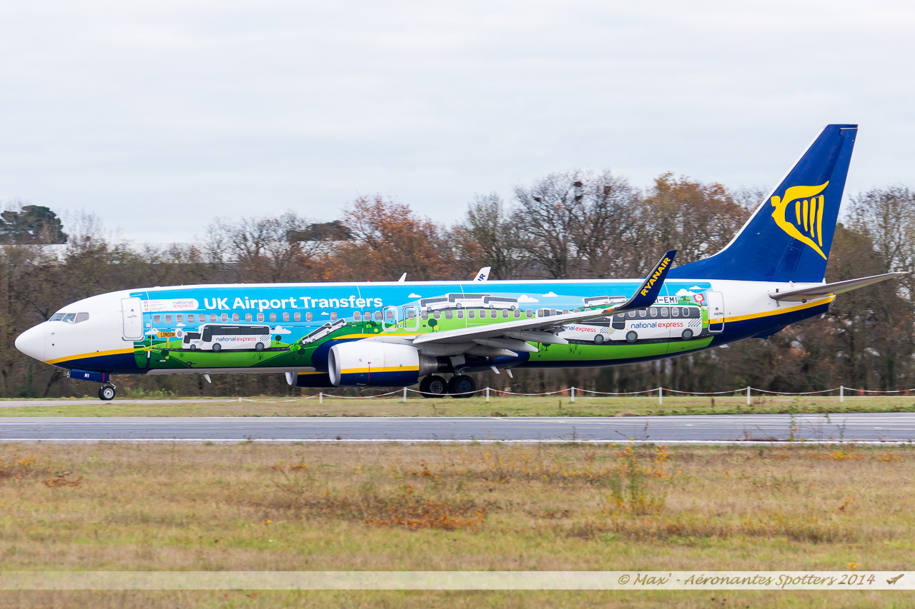[20/12/2014] 737-800 (EI-EMI) Ryanair livrée National Express