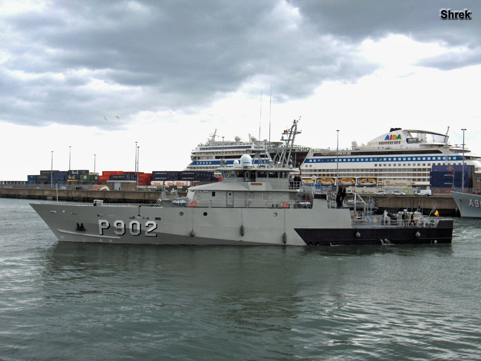 Arrivée du P902 POLLUX à Zeebrugge