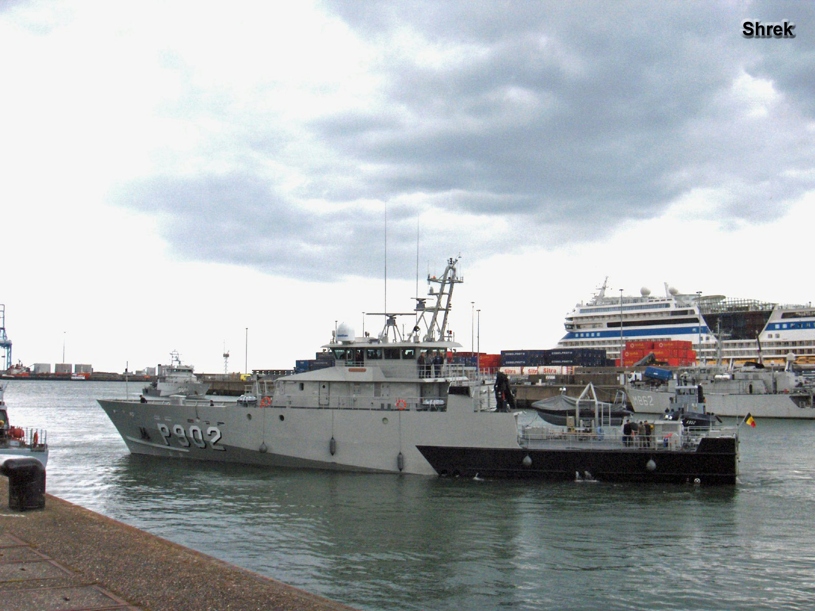 Arrivée du P902 POLLUX à Zeebrugge
