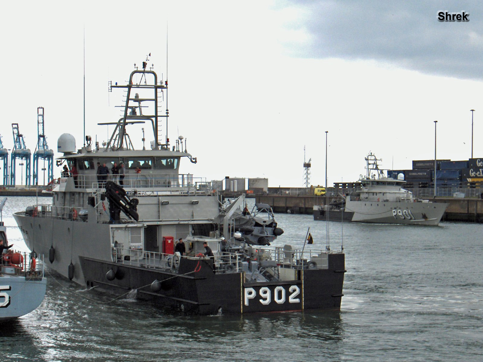 Arrivée du P902 POLLUX à Zeebrugge
