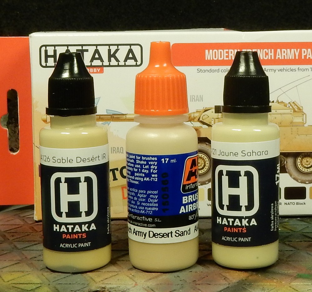 Test peinture Hataka "Modern French Army Paint Set"