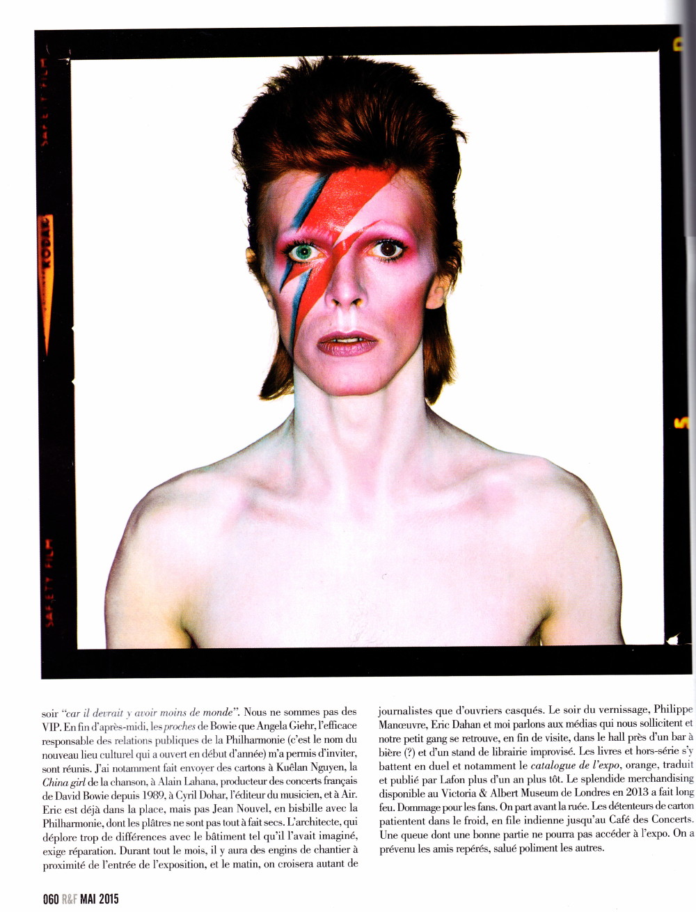 Visite de l'exposition "DAVID BOWIE IS" à la Philharmonie de Paris 2015 ...