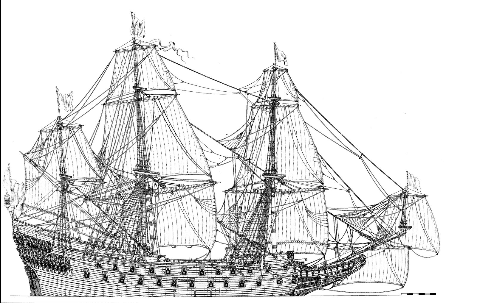 Swedish Regal Ship - Wasa ( 1628 ) --> Maquette Revell 1/150 ...