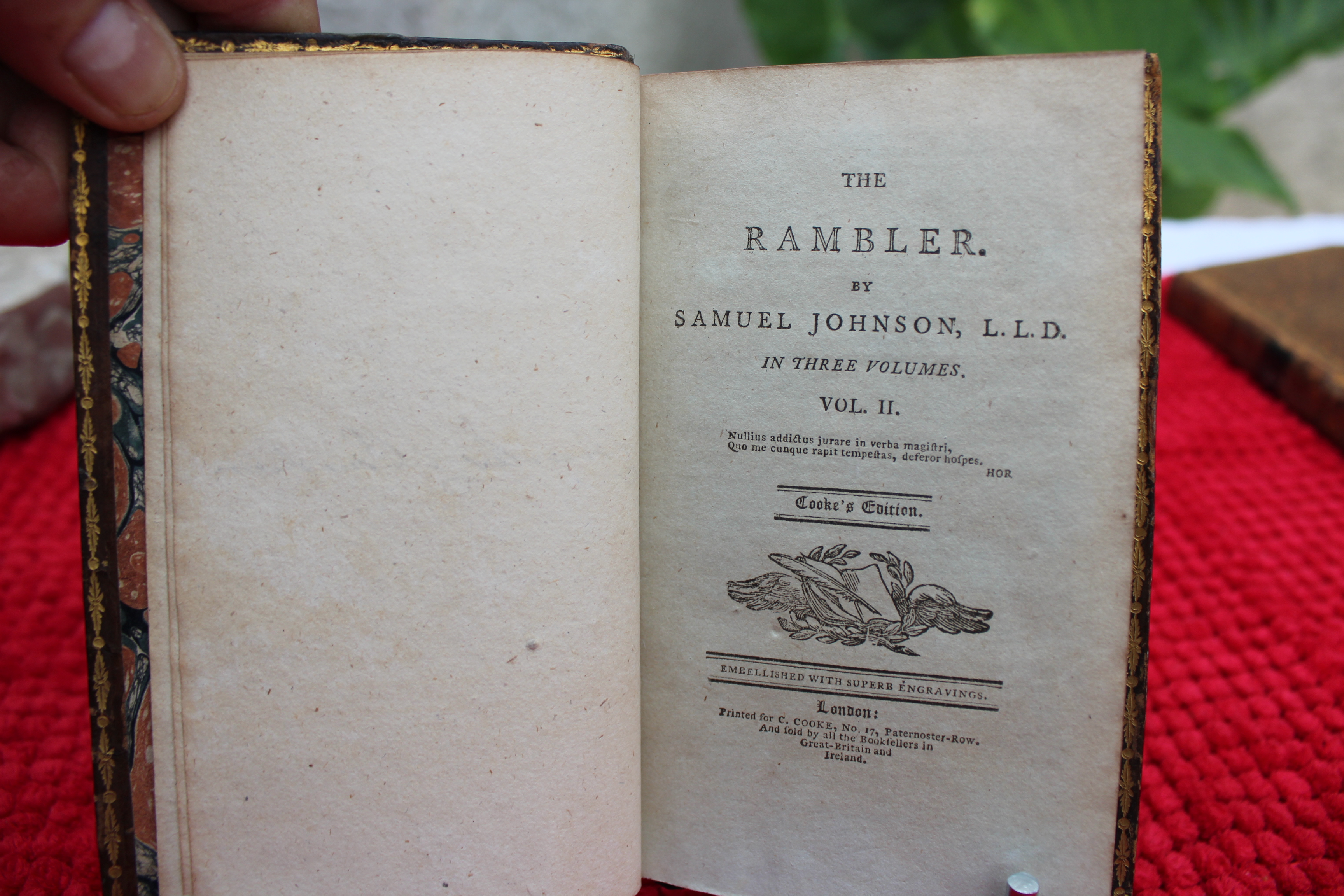 Photo IMG_0824 de l'album THE RAMBLER by SAMUEL JOHNSON LLD IN THREE ...
