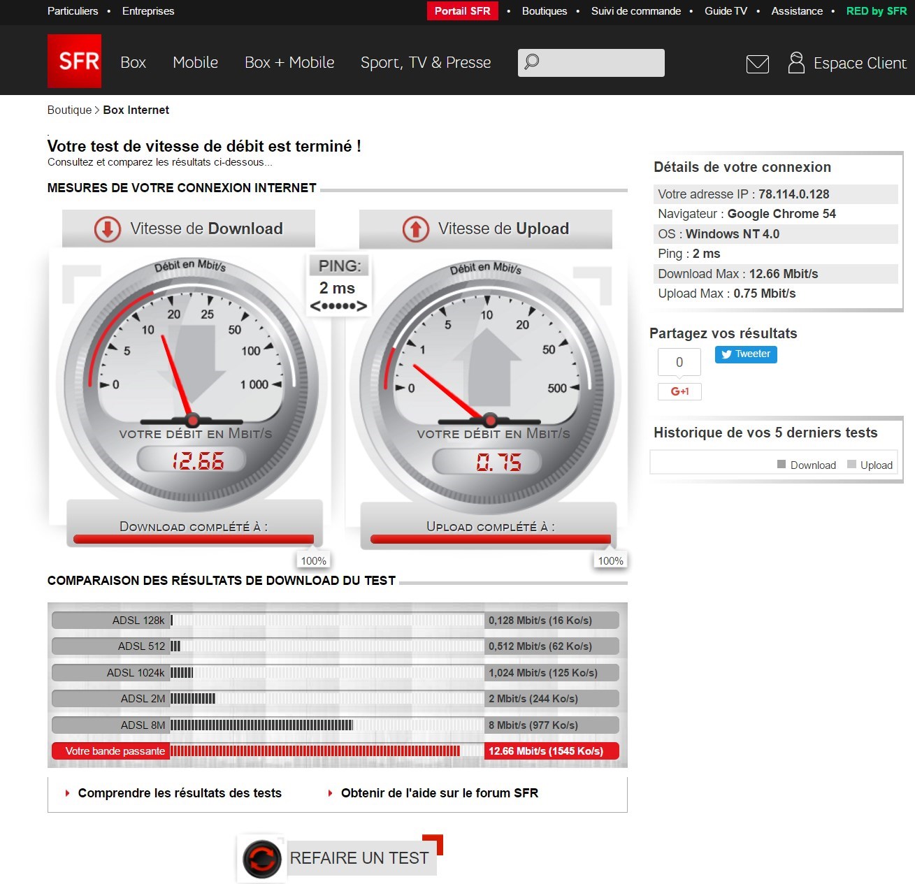 Photo test SFR de l'album Screenshots Configs